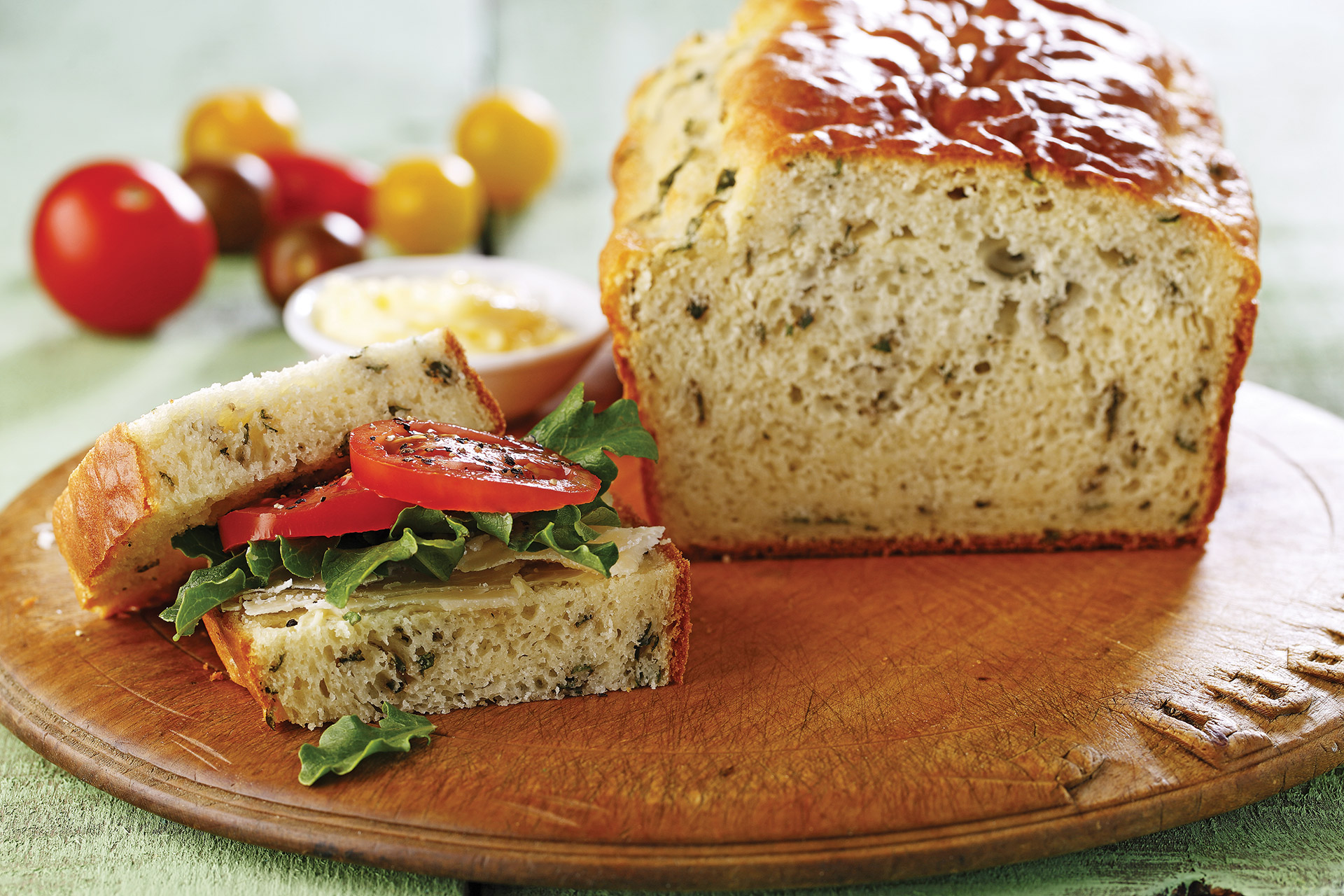 Quick Basil Bread - Hello Canola