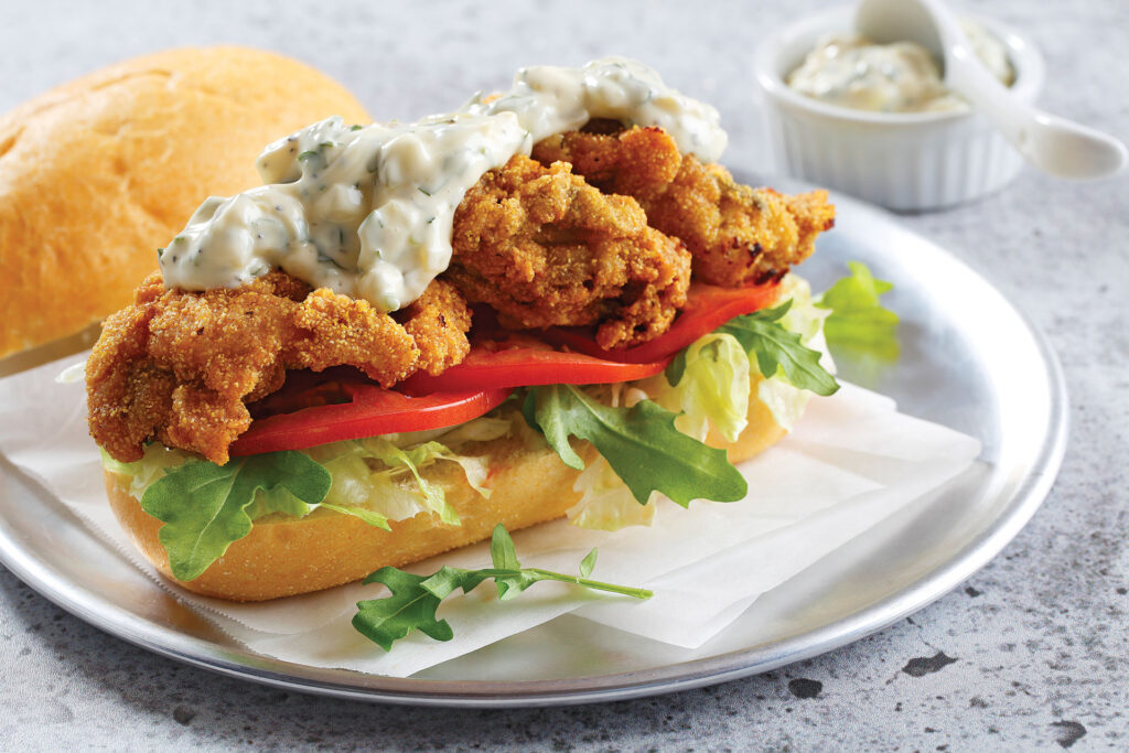Oyster Po’Boy Sandwich - Hello Canola